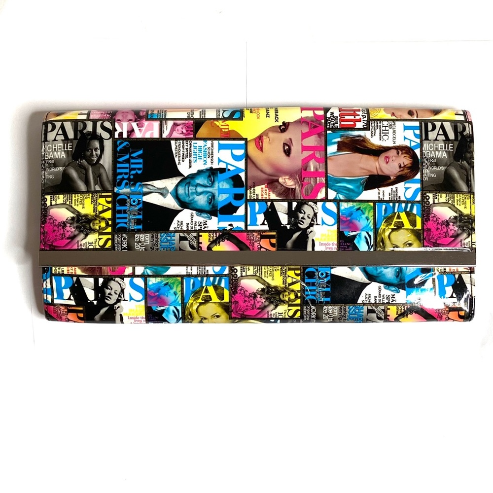Paris Vogue Magazine Cover Clutch Shoulder Bag - Gem